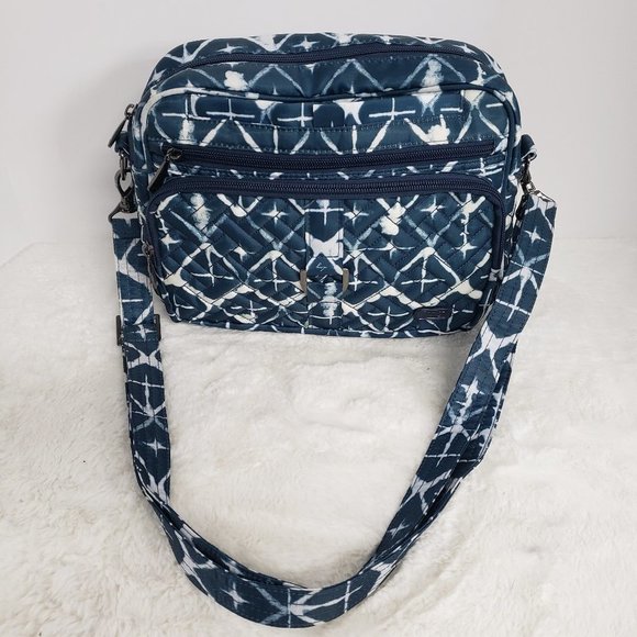 lug | Bags | Lug Carousel Xl Blue White Diamond Tie Dye Crossbody ...